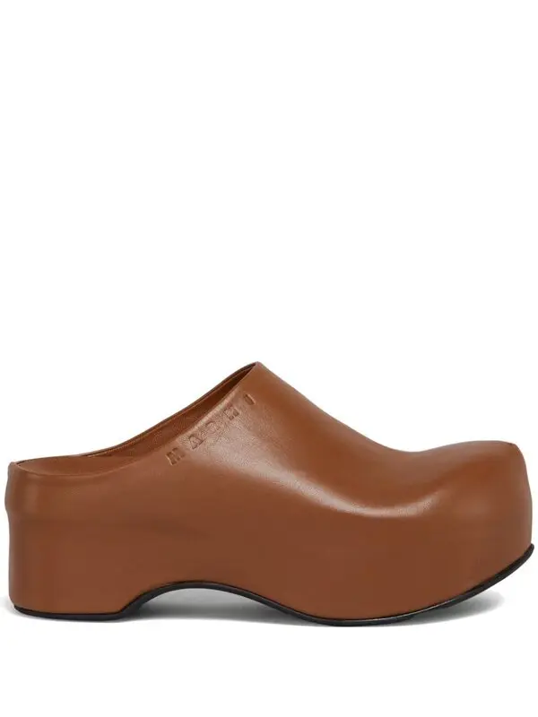 Marni Platform Clogs - Brown