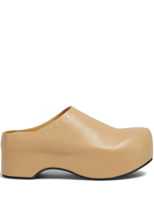 Marni Platform Clogs - Neutrals