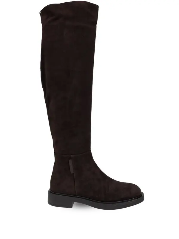 GIANVITO ROSSI Knee-high Suede Boots - Black