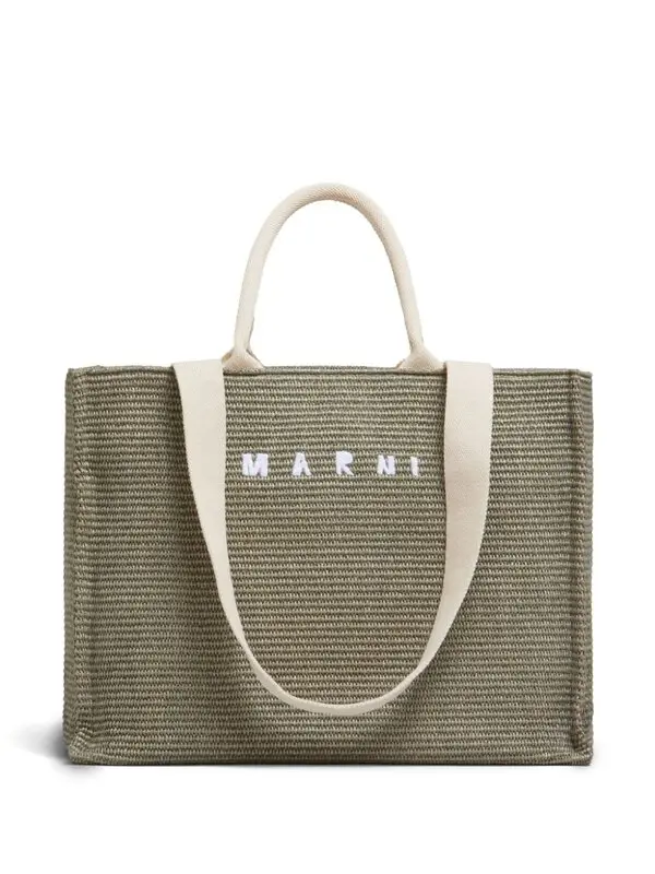Marni Large Raffia Tote Bag