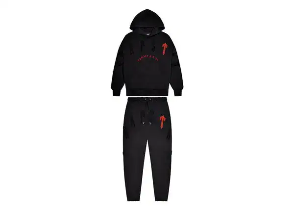Trapstar Irongate Arch Chenille Tracksuit Black/Red