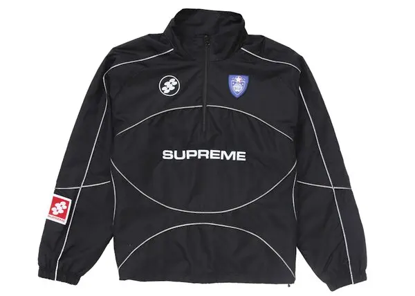 Supreme Reflective Piping Pullover - Black