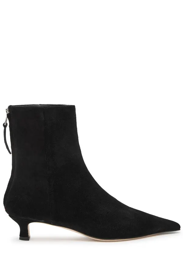 AeydĒ Zoe Suede Ankle Boots - Black