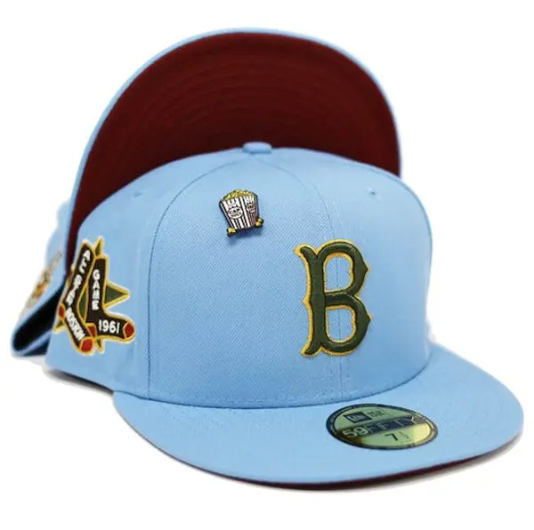 New Era Boston Sox 1961 All Star Game Patch Capsule 59fifty Fitted Hat - Blue/red
