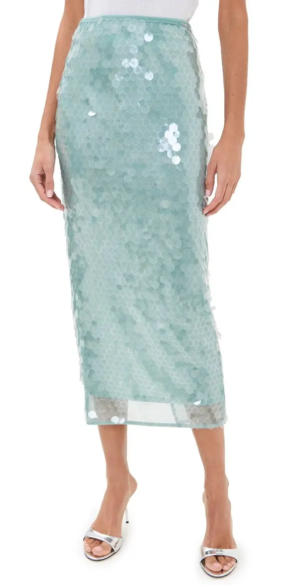 Staud Casey Skirt - Mist