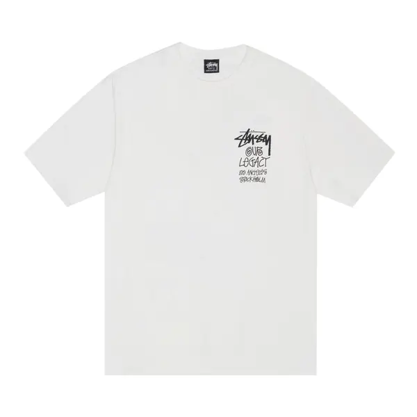 StÜssy X Our Legacy Work Shop Surfman Pigment Dyed Tee 'natural - Cream