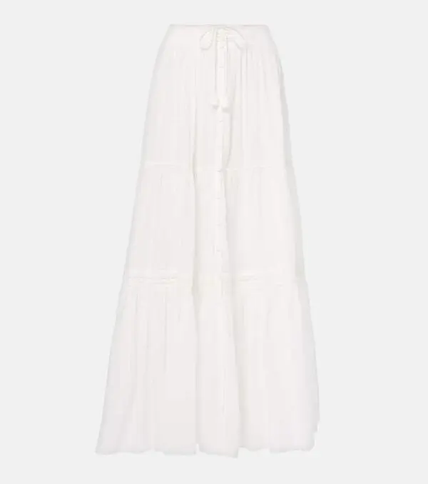 Poupette St Barth Tiered Maxi Skirt
