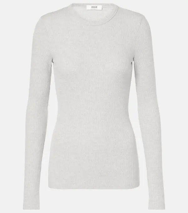 AGOLDE Delphi Ribbed-knit Top