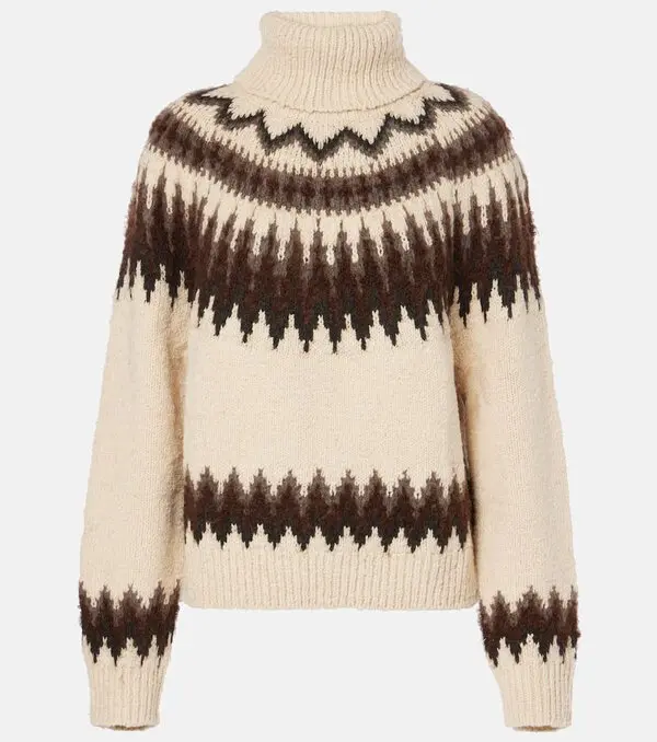 Ralph Lauren Intarsia Wool-blend Turtleneck Sweater