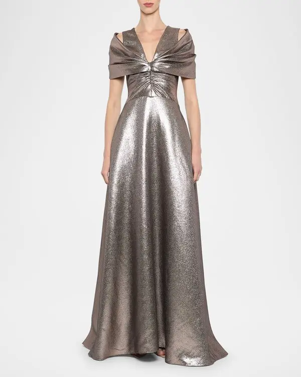 ATELIER PRABAL GURUNG Chiara Metallic Gown