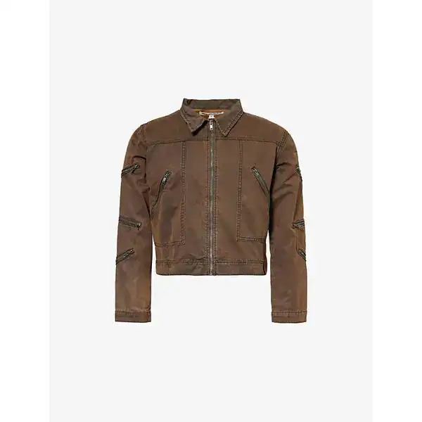 Jaded London Relaxed-Fit Cotton-Blend Jacket With Zip Pockets
