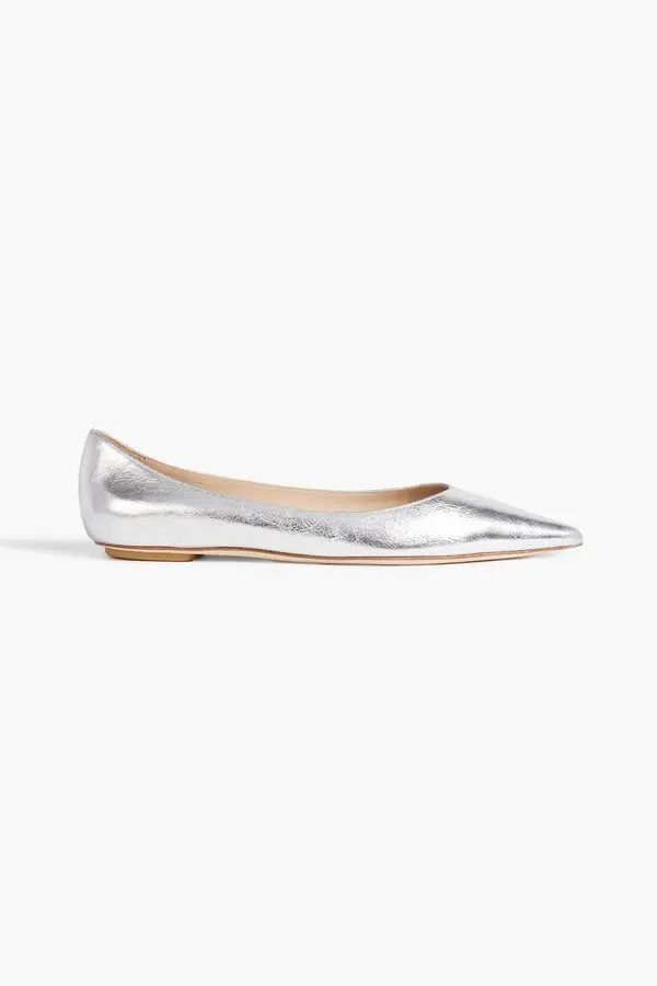 STUART WEITZMAN Emilia Metallic Flats