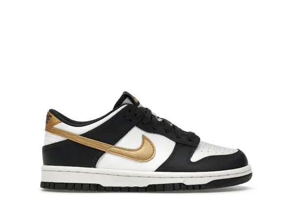 Nike Dunk Low Sneakers - Summit White/anthracite/metallic Gold
