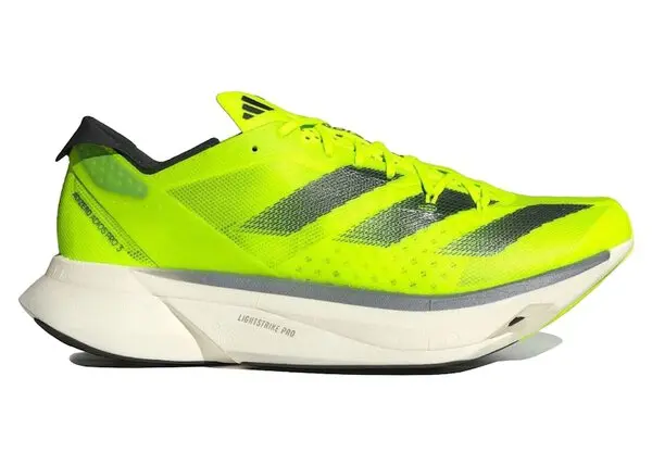 Adidas Adizero Adios Pro 3 Sneakers - Lucid Lemon/core Black/cloud White