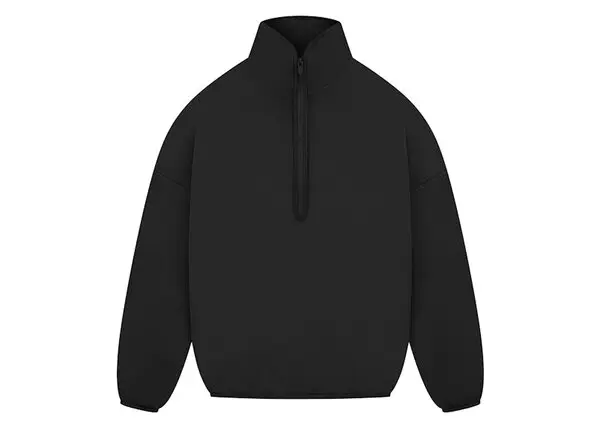 Fear Of God Athletics Suede Fleece 1/2 Zip - Black