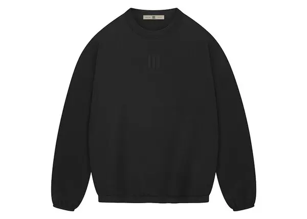 Fear Of God Athletics Stretch Woven Running Crewneck Sweatshirt - Black