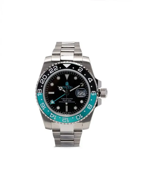 A Bathing Ape® Classic Type 2 Bapex Watch - Silver | Editorialist
