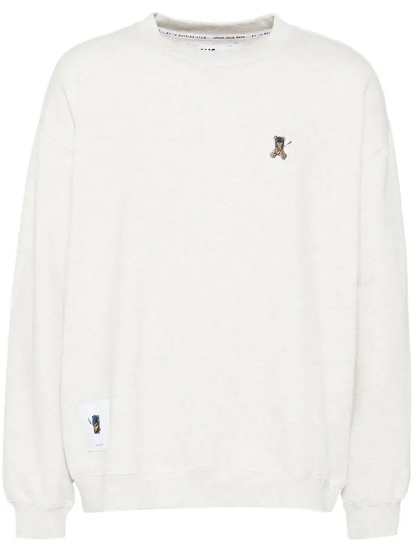 トップス [IGUSA] PATCH SWEATSHIRT (GRAY) Izzue Logo-Patch Sweatshirt In Grey - 30% Off | Editorialist