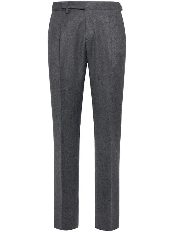 Boggi Milano Dart-detail Flannel Trousers