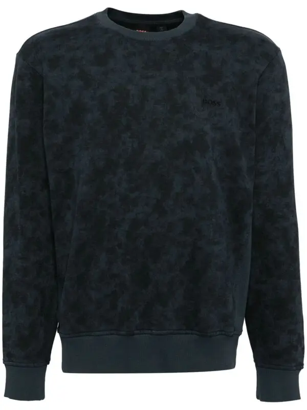 Hugo Boss Tie-dye Effect Sweatshirt - Blue