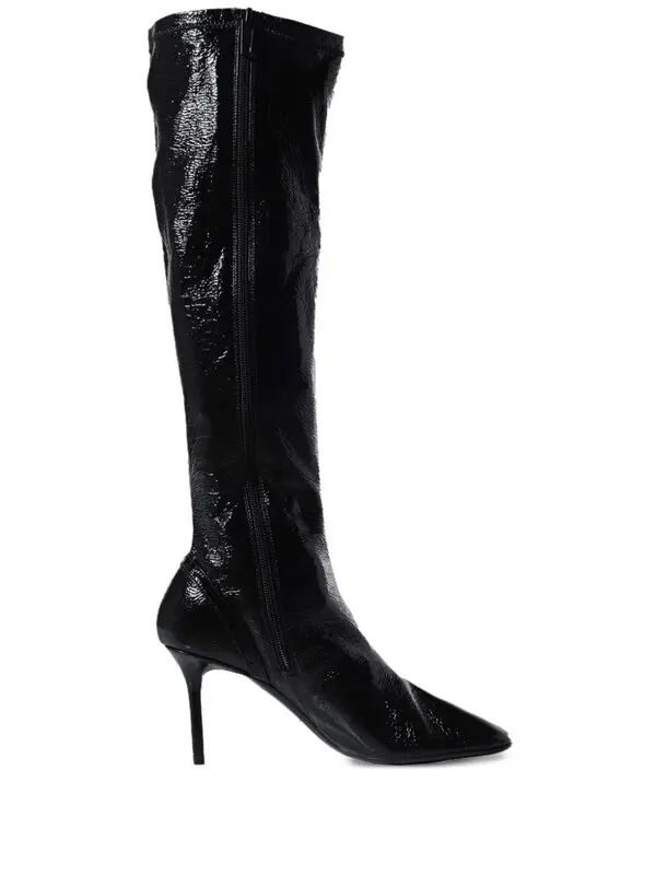 COURREGES 75mm Oblique Boots - Black