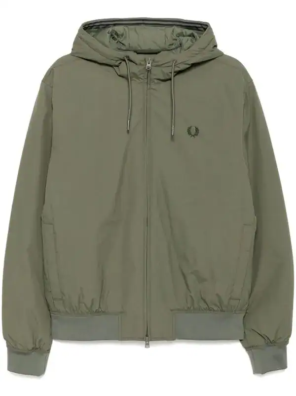 Fred Perry Brentham Hooded Jacket Green Editorialist