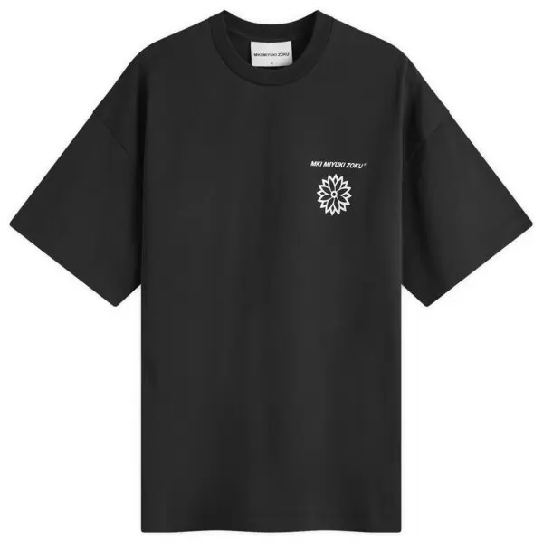 MKI MIYUKI ZOKU Lotus Flower T-shirt - Black