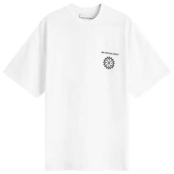 MKI MIYUKI ZOKU Lotus Flower T-shirt - White