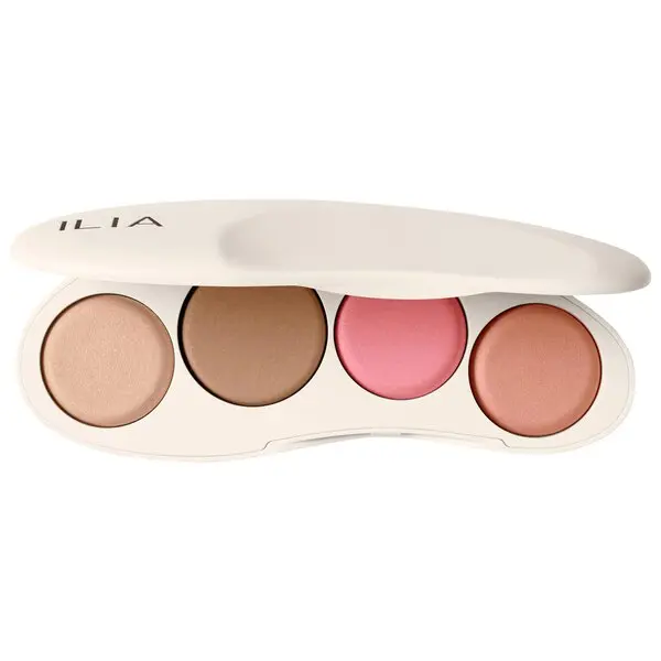 ILIA The Ethereal Baked Face Palette Long-wear Bronzer, Highlighter & Blush - Light