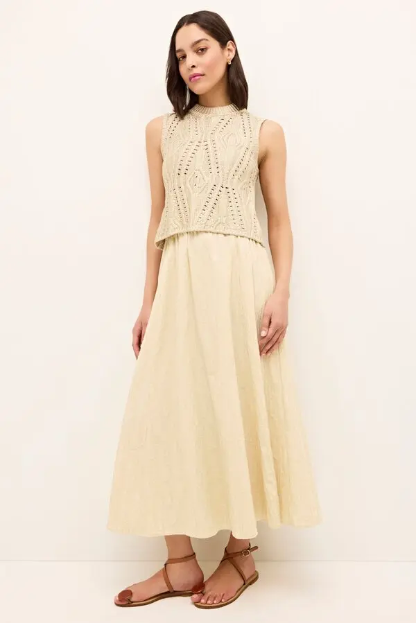 MARIE OLIVER Mcguire Metallic Knit Top