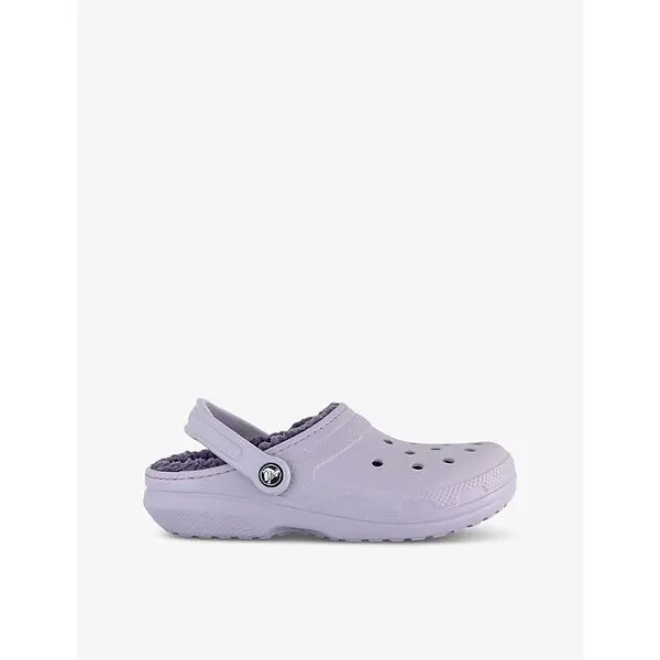 Crocs Classic Lined Rubber Clogs In Mauve Mist 54% Off