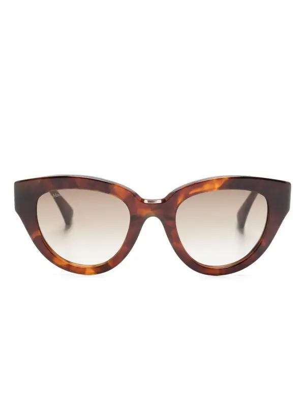 MAX MARA EYEWEAR Logo-print Cat-eye Sunglasses