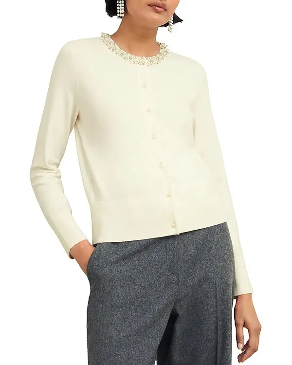 HOBBS LONDON Oakley Beaded Cardigan