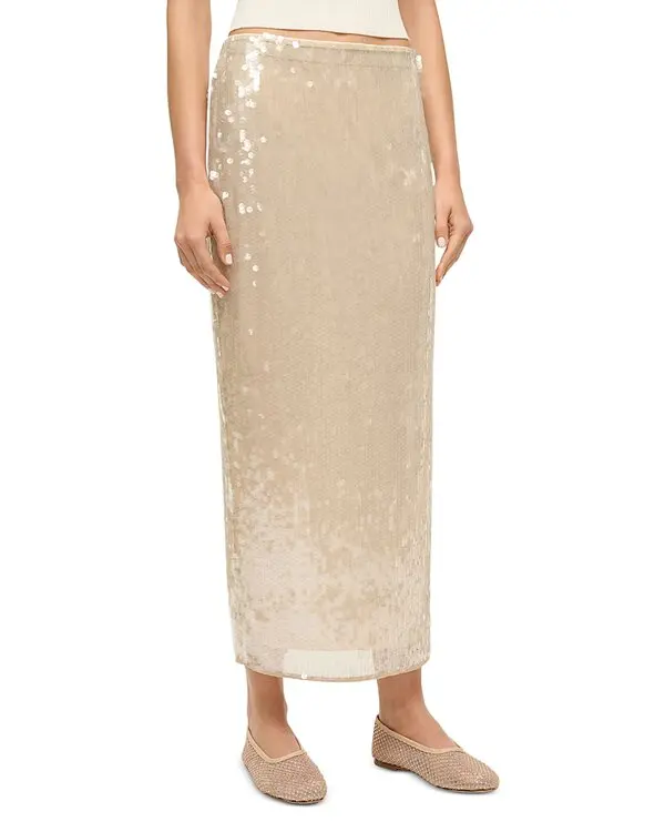 Staud Casey Sequin Skirt