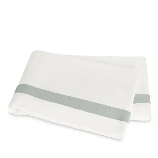 MATOUK Ambrose Flat Sheet, Full/queen - Bone/celadon
