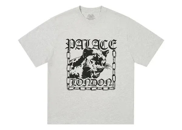 PALACE Panther T-shirt - Grey Marl