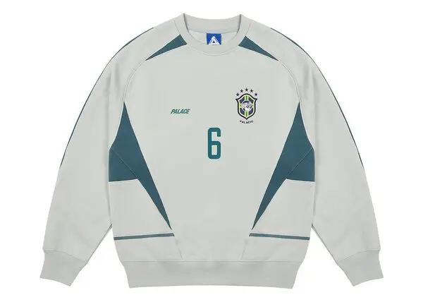 PALACE Pro Team 02 Crewneck - Light Gray