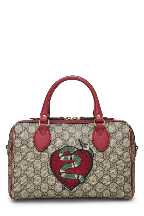 Gucci Gg Supreme Canvas Boston Handbag