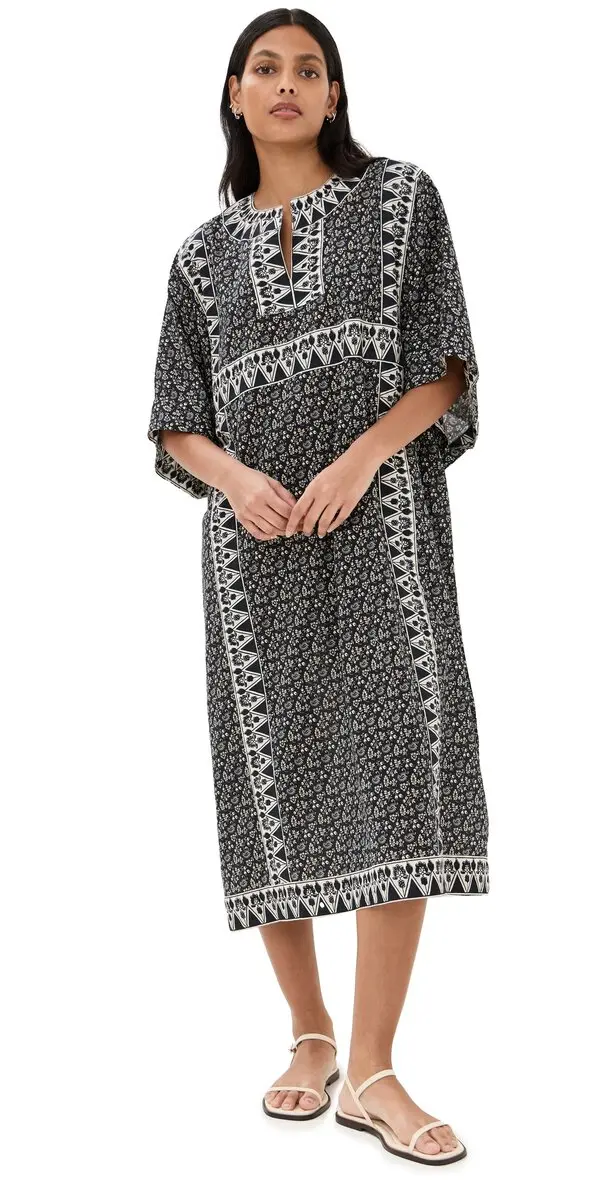 Sea Panna Color Block Caftan