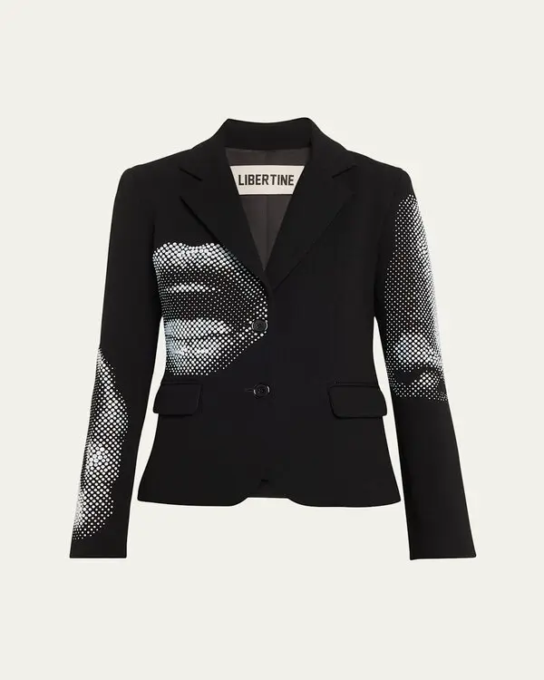 Libertine Five Senses Crystal Embellished Blazer