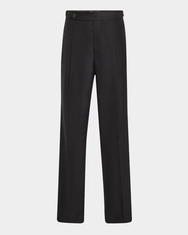 Brunello Cucinelli Pleated Formal Pants With Side Tabs