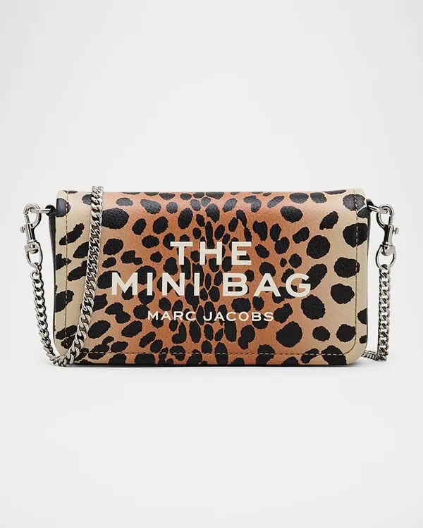 Marc Jacobs Mini -print Leather Crossbody Bag - Cheetah