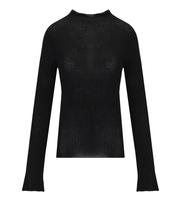 CRUNA Connie Ribbed Jumper - Black