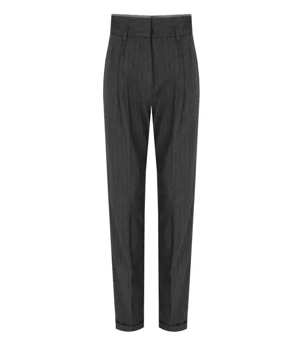WHITE SAND High-waisted Trousers