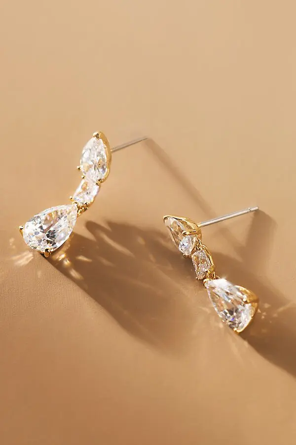 Nadri Halle Triple Drop Earrings