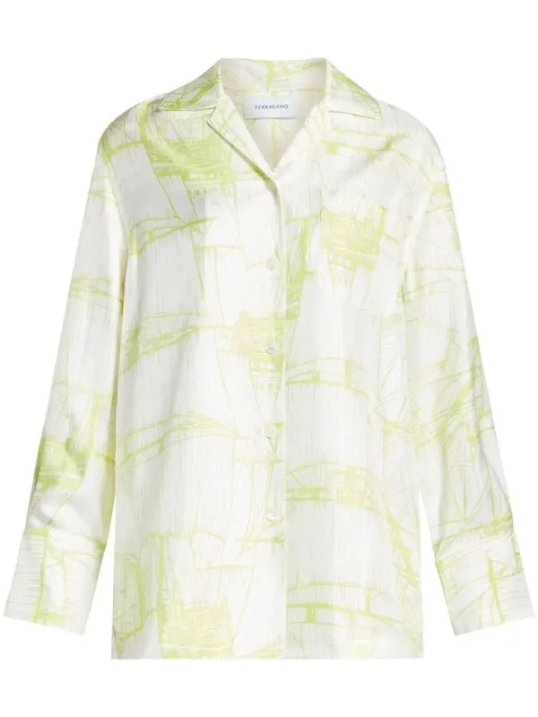 FERRAGAMO Abstract-print Shirt