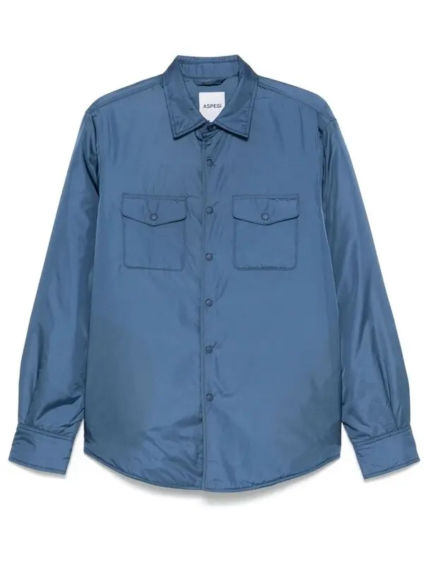 Aspesi Padded Shirt Jacket - Blue