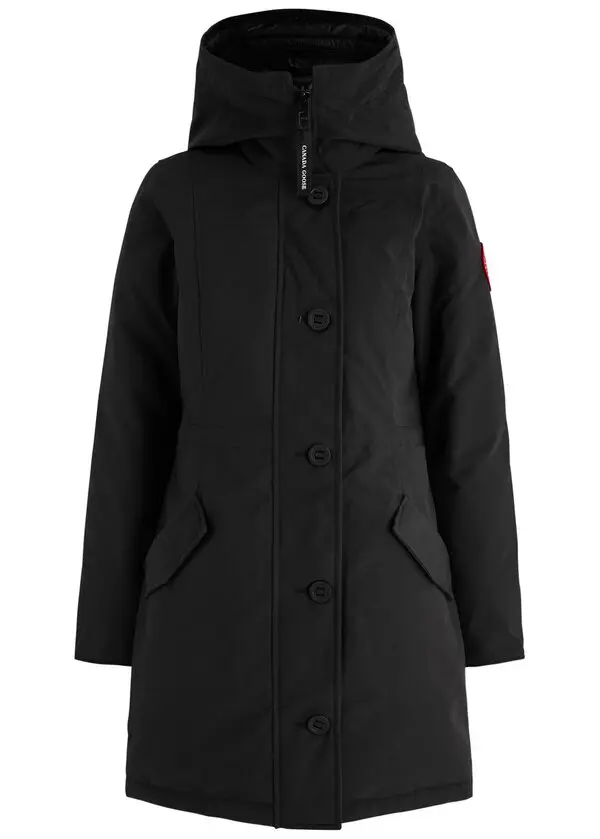 Canada Goose Rossclair Hooded Shell Coat - Black