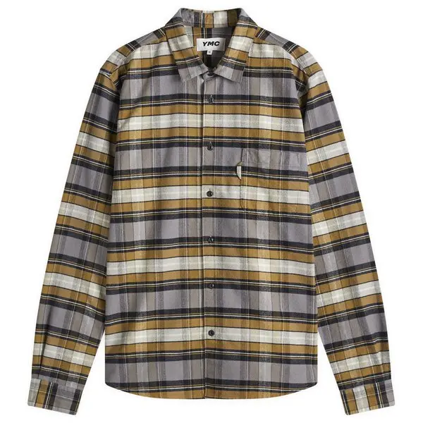 You Must Create Curtis Check Shirt - Green Multi