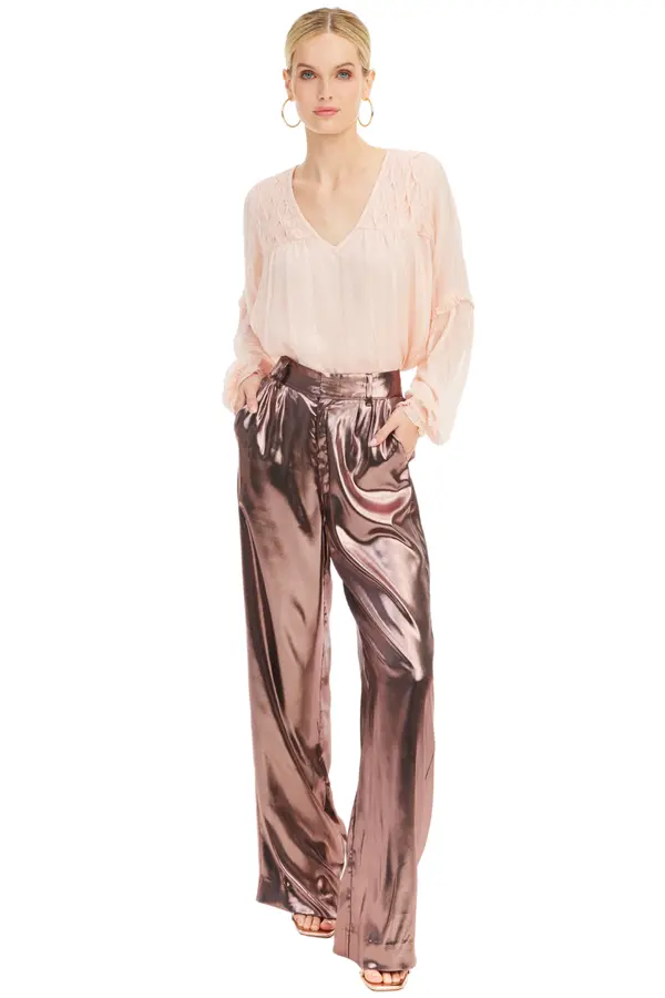 Allison Tara Lurex Chiffon Blouse